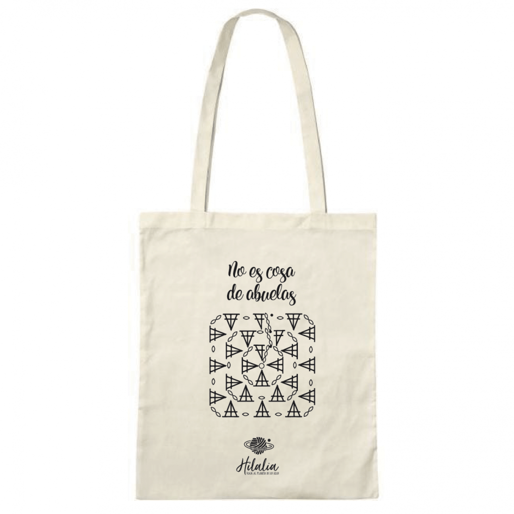 Totebag. Bolsas de tela. Modelo Yarn Love - Hilalia.es